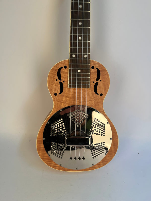 Woody Concert Ukulele | Tiger Skin Maple - Republic Guitars | Austin Texas